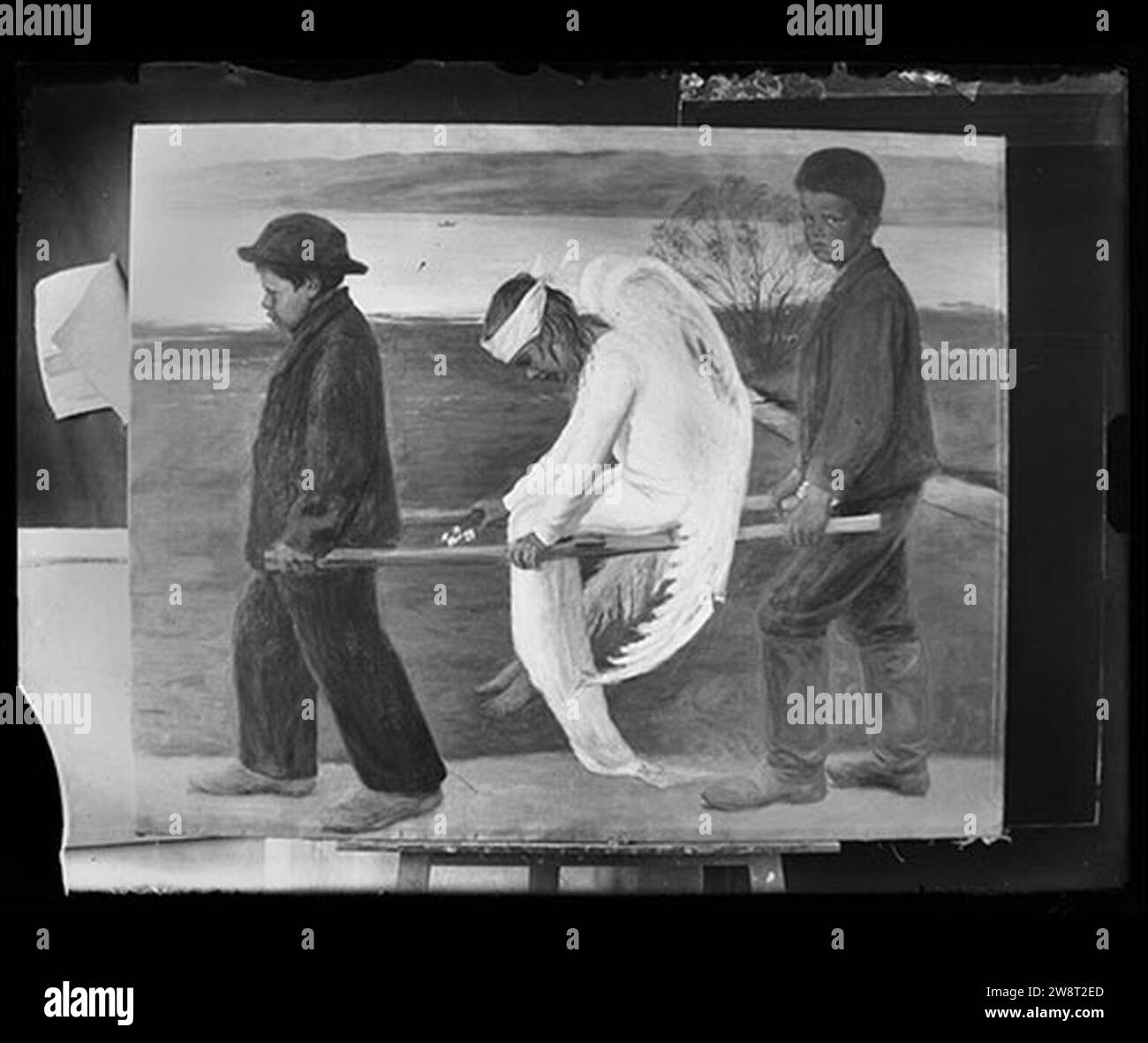 Wounded Angel in progress, Simberg Stock Photo - Alamy