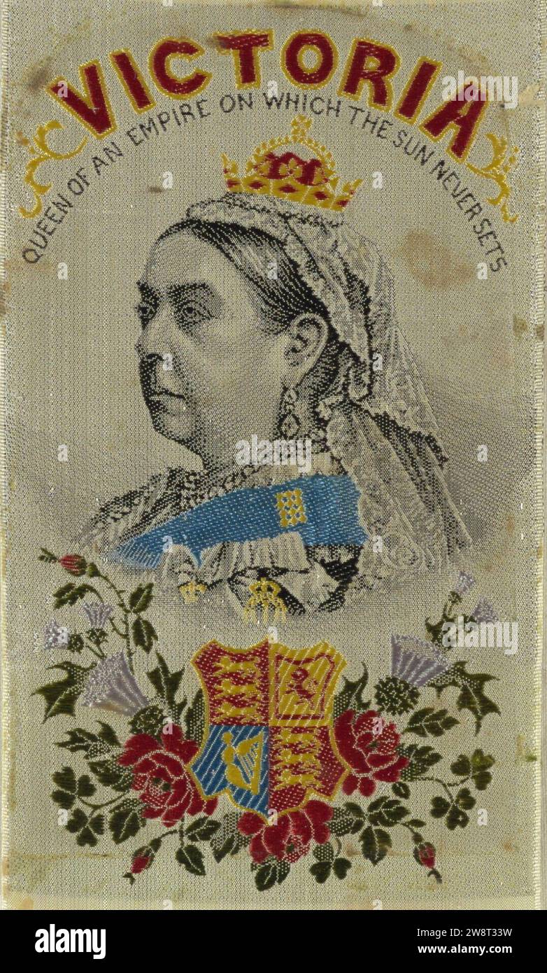 Woven Portrait, Victoria, Queen of an Empire on Which the Sun Never ...