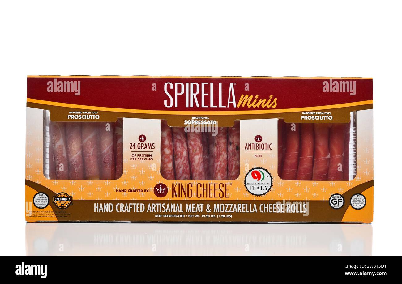 IRVINE, CALIFORNIA - 21 DEC 2023: A package of Spirella Minis, Hand ...