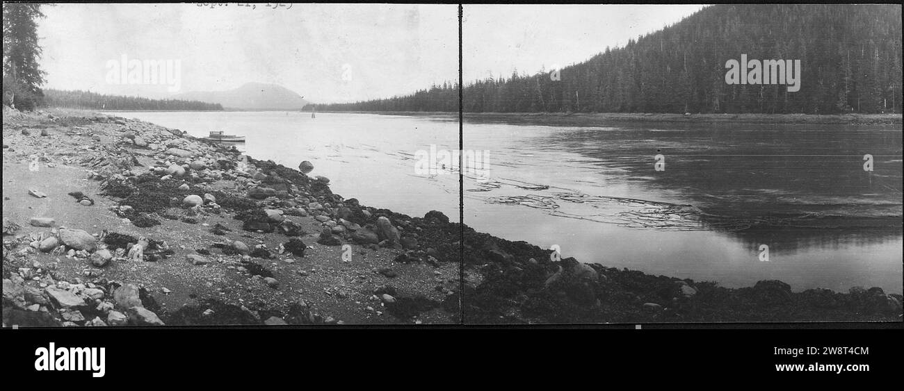 Wrangell Narrows, Alaska. Looking north from Burnt Island. 21 Sept ...