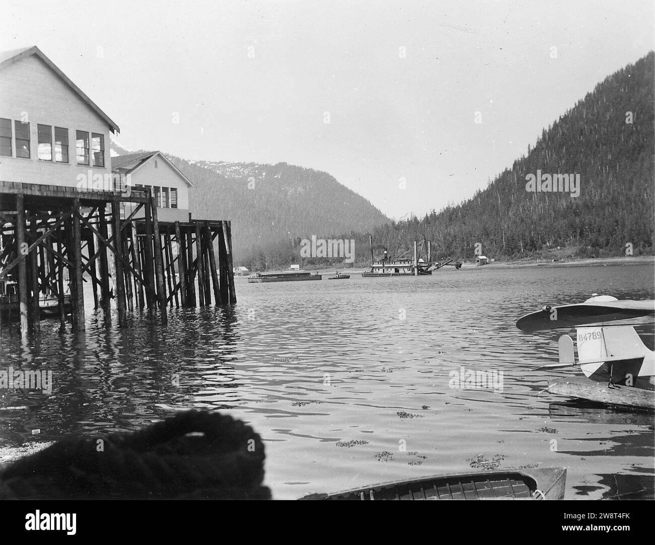 Wrangell Narrows, Alaska. View showing hangar float, looking southwest ...