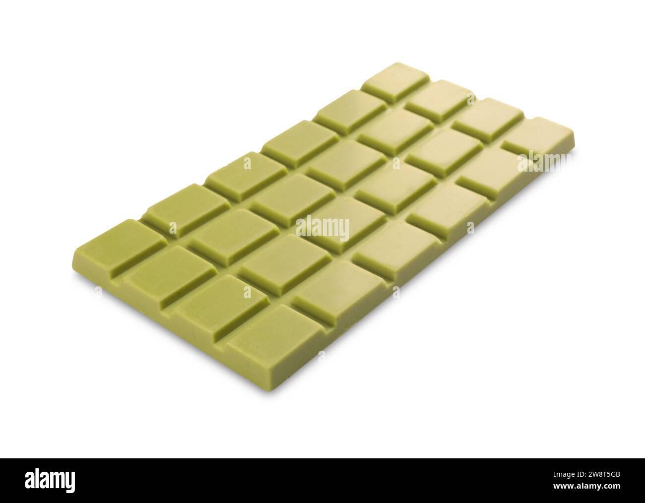 Tasty matcha chocolate bar isolated on white Stock Photo - Alamy