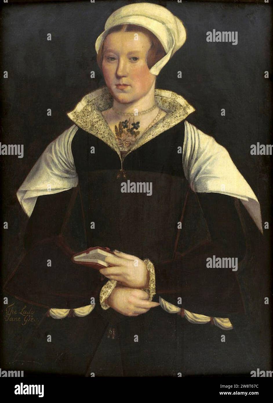 Wrest Park Portrait – 1545-1549 – Mary Neville Fiennes Lady Dacre Stock ...