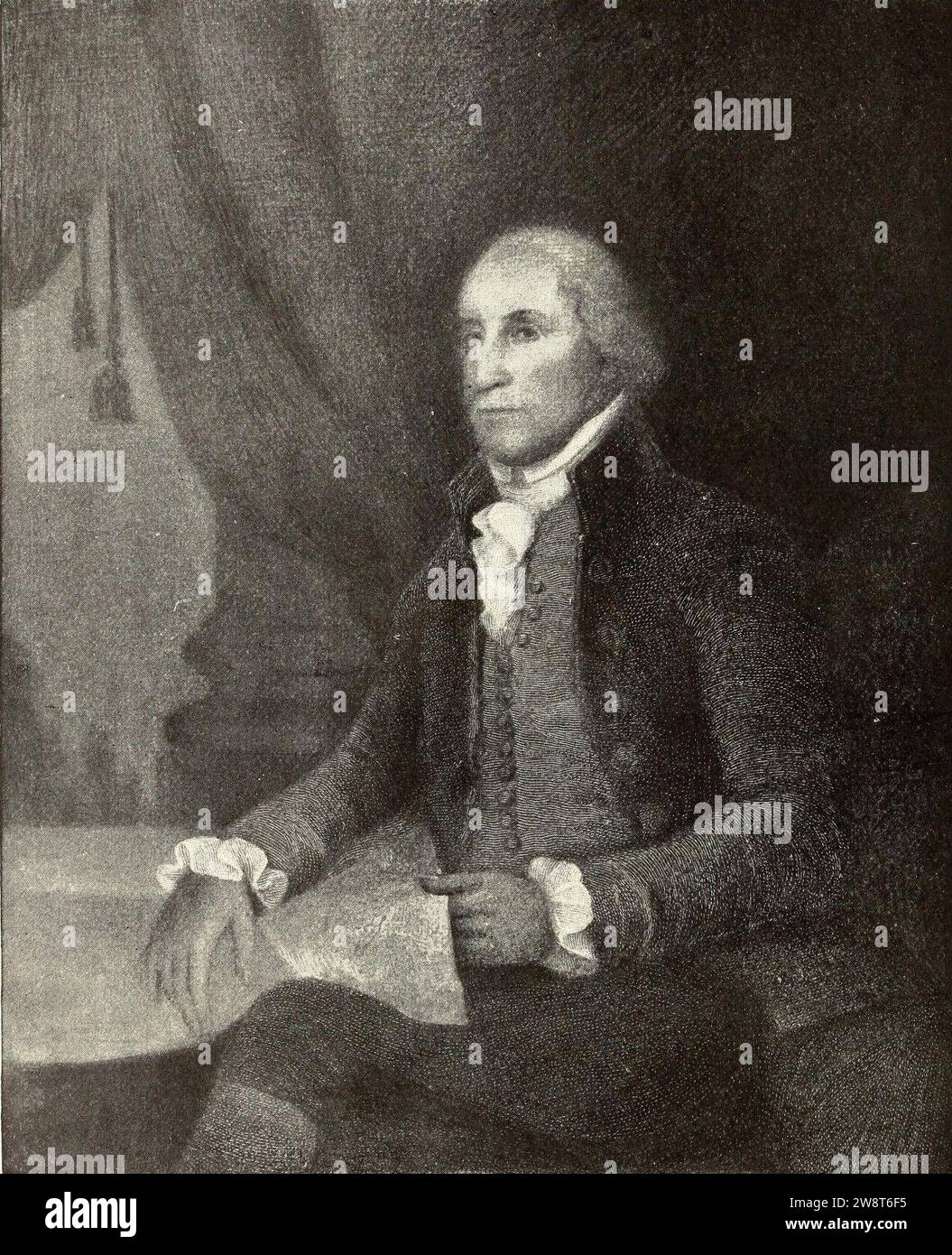 Wright George Washington ca.1792 Stock Photo - Alamy