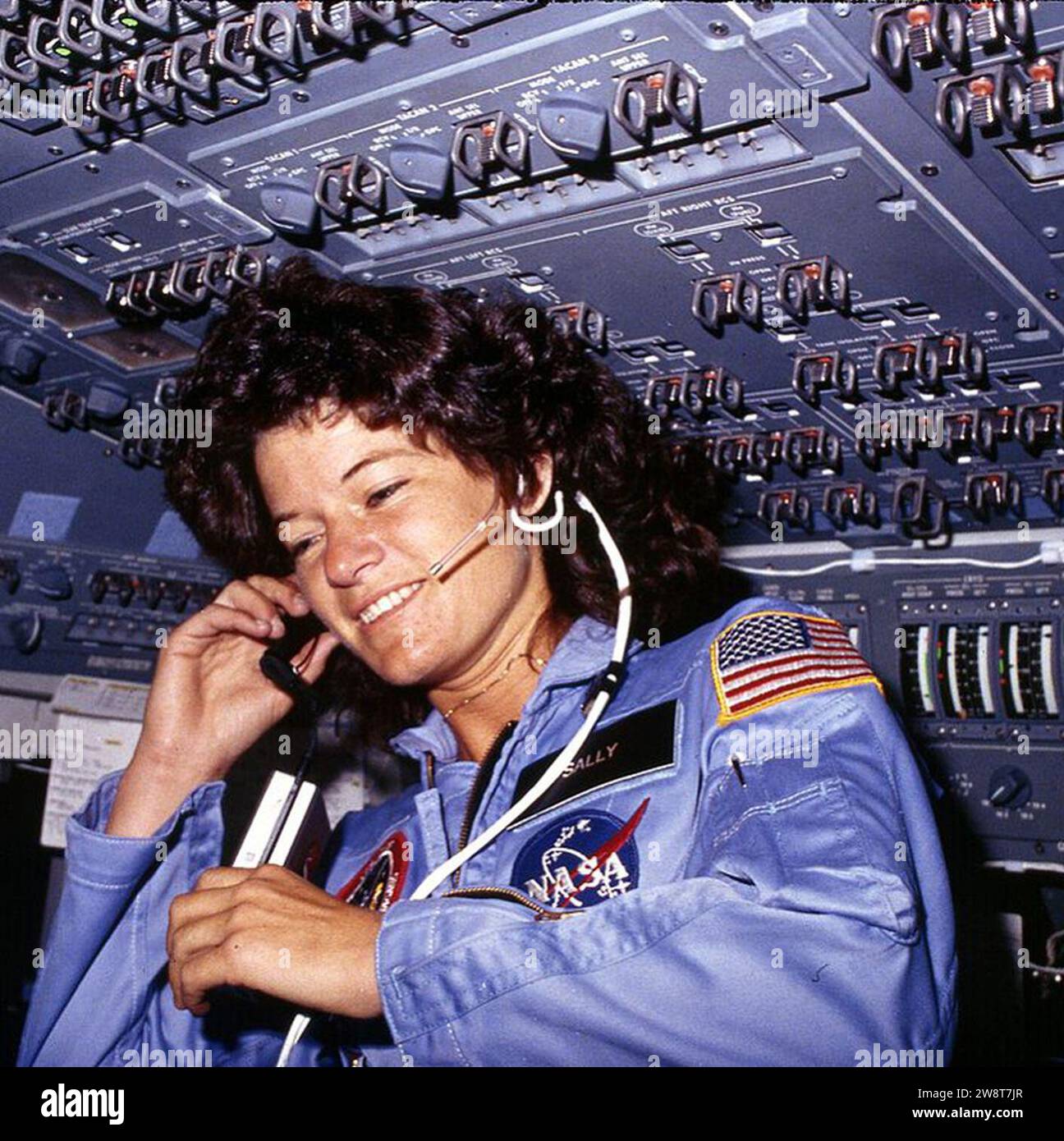 WRM Sally Ride Woman astronaut - Astronautin Stock Photo - Alamy
