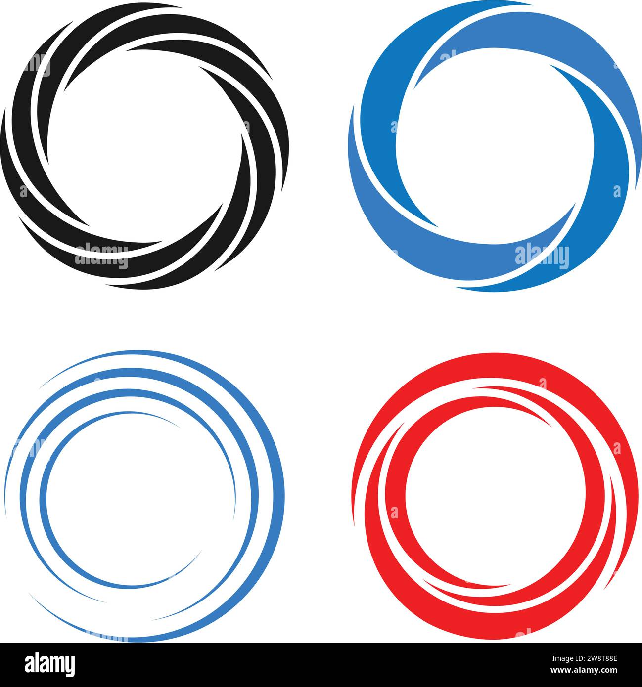 Abstract geometric circular radial icon and symbol vector vectors hi ...