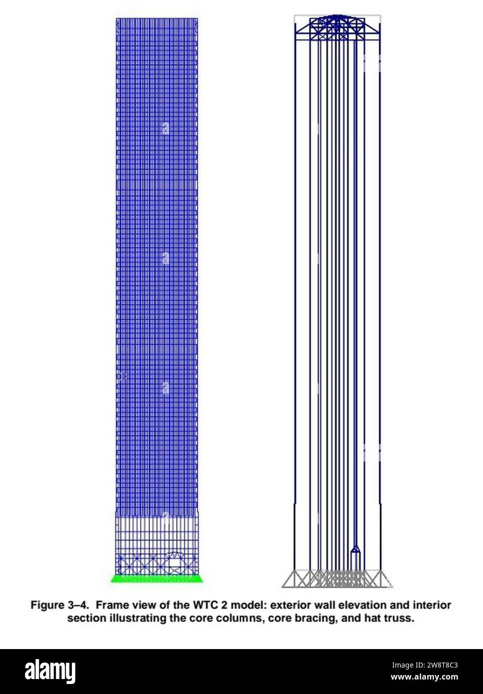 WTC column diagram Stock Photo - Alamy