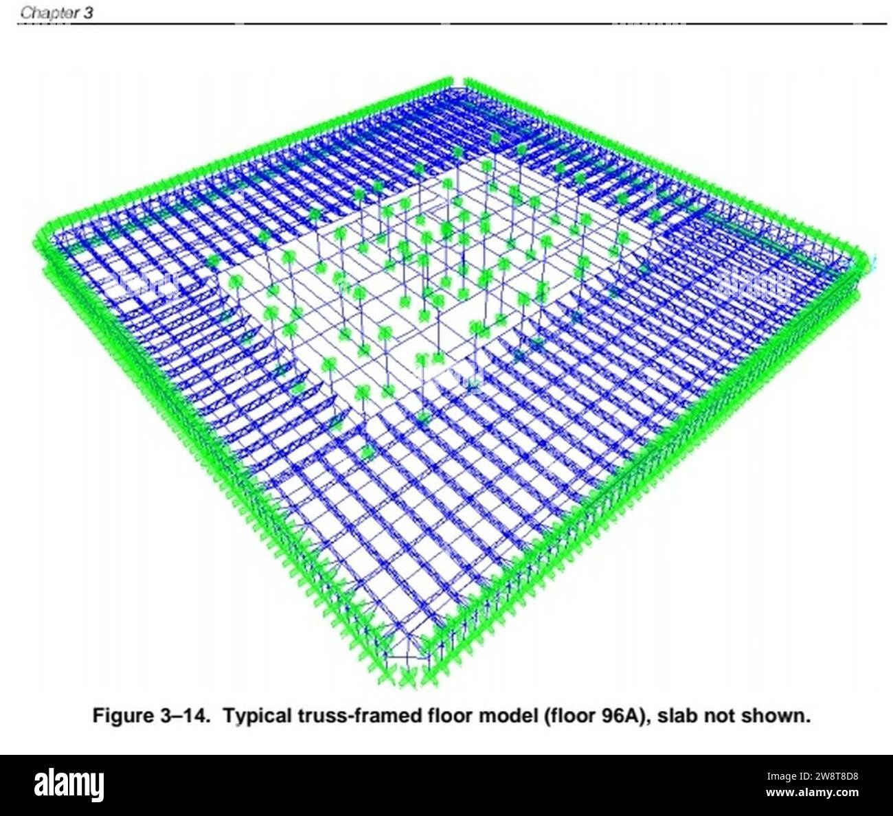 WTC typical floor framing Stock Photo - Alamy