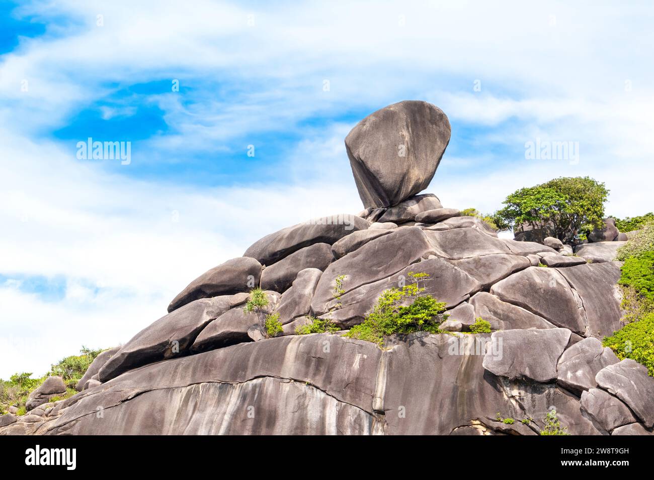 Sailboat rock on the Similan Islands in Thailand - most famous islands ...