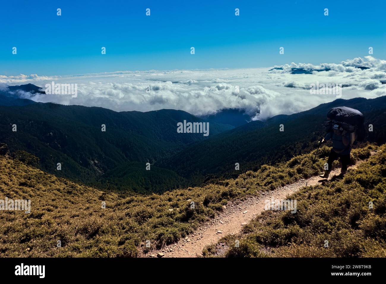 Local porter on the Jiaming Lake Trail, Taitung, Taiwan Stock Photo - Alamy