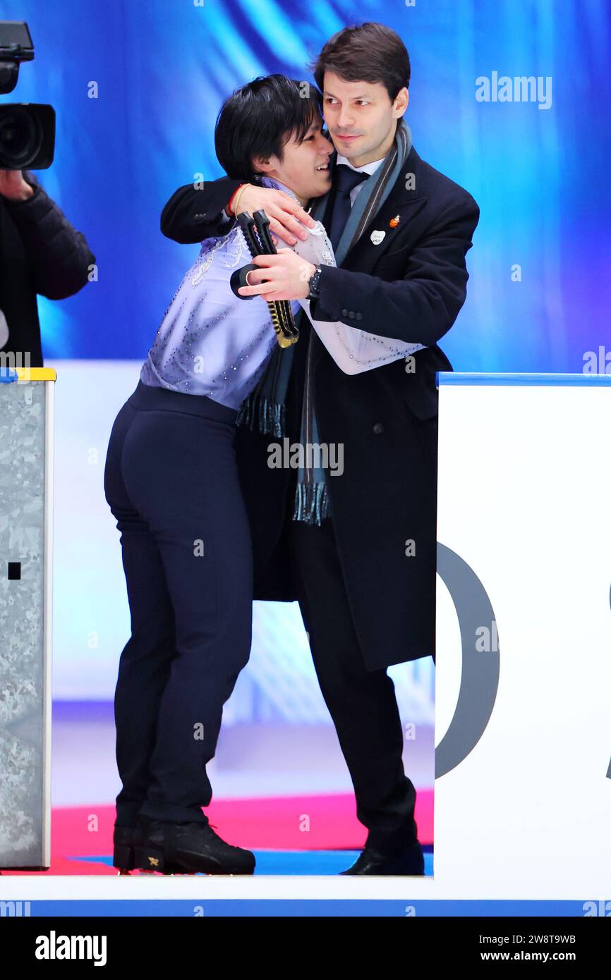 Nagano, Japan. 21st Dec, 2023. (L-R) Shoma Uno, Stephane Lambiel Figure Skating : Japan Figure ...