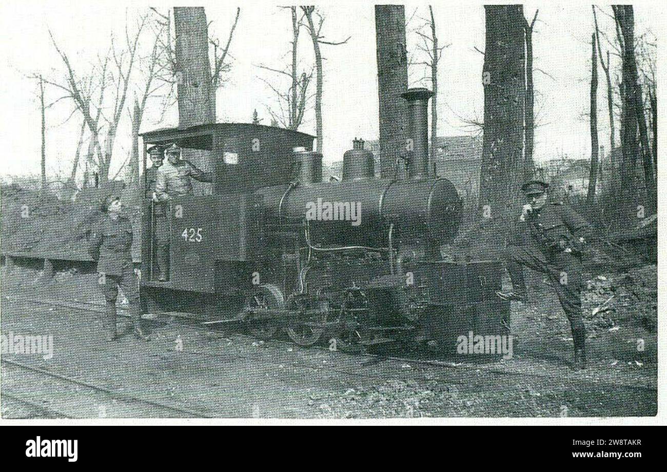 WWI War Department Light Railways Hudswell Clarke 0-6-0WT loco No 425 ...