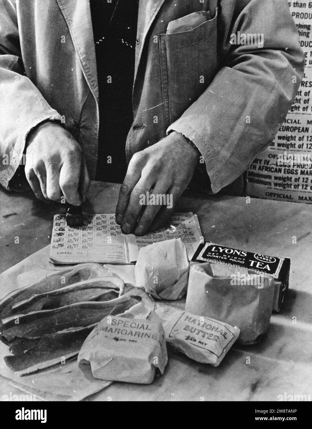 Food rationing Black and White Stock Photos & Images - Alamy