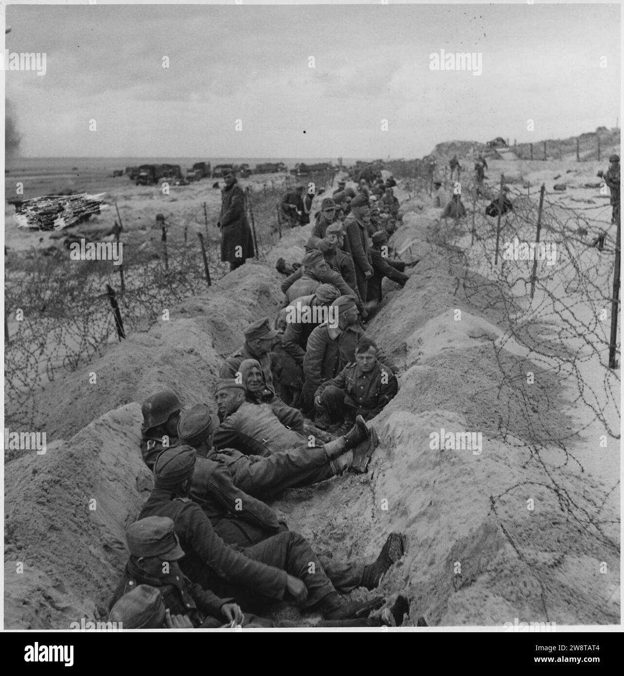 WWII, Europe, France, ''German POWs'' Stock Photo - Alamy