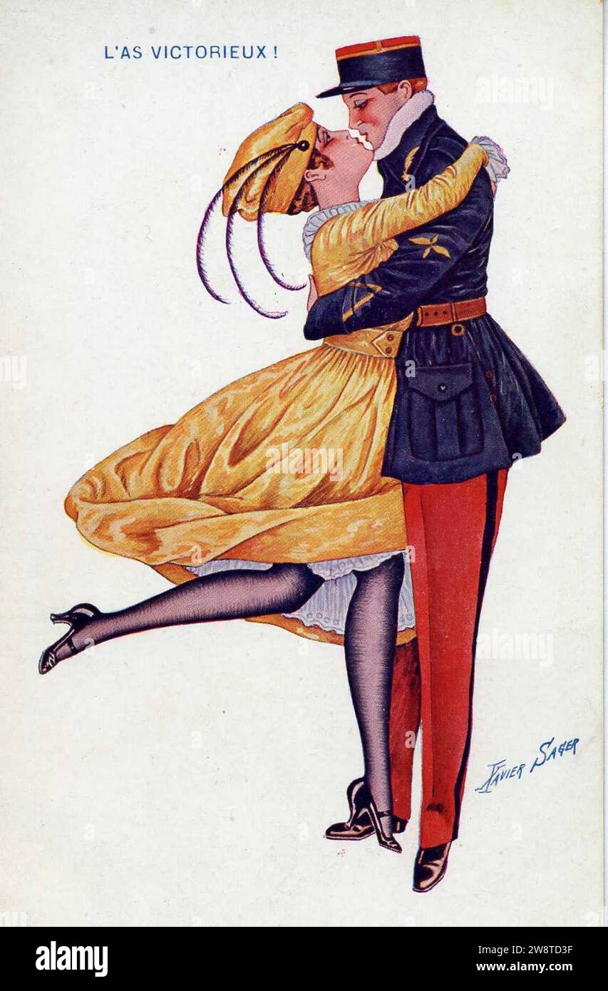 Xavier Sager L'as victorieux Stock Photo - Alamy