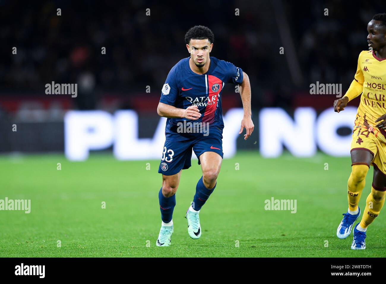 Paris, France. 20th Dec, 2023. Warren Zaire-Emery during the Ligue 1 ...
