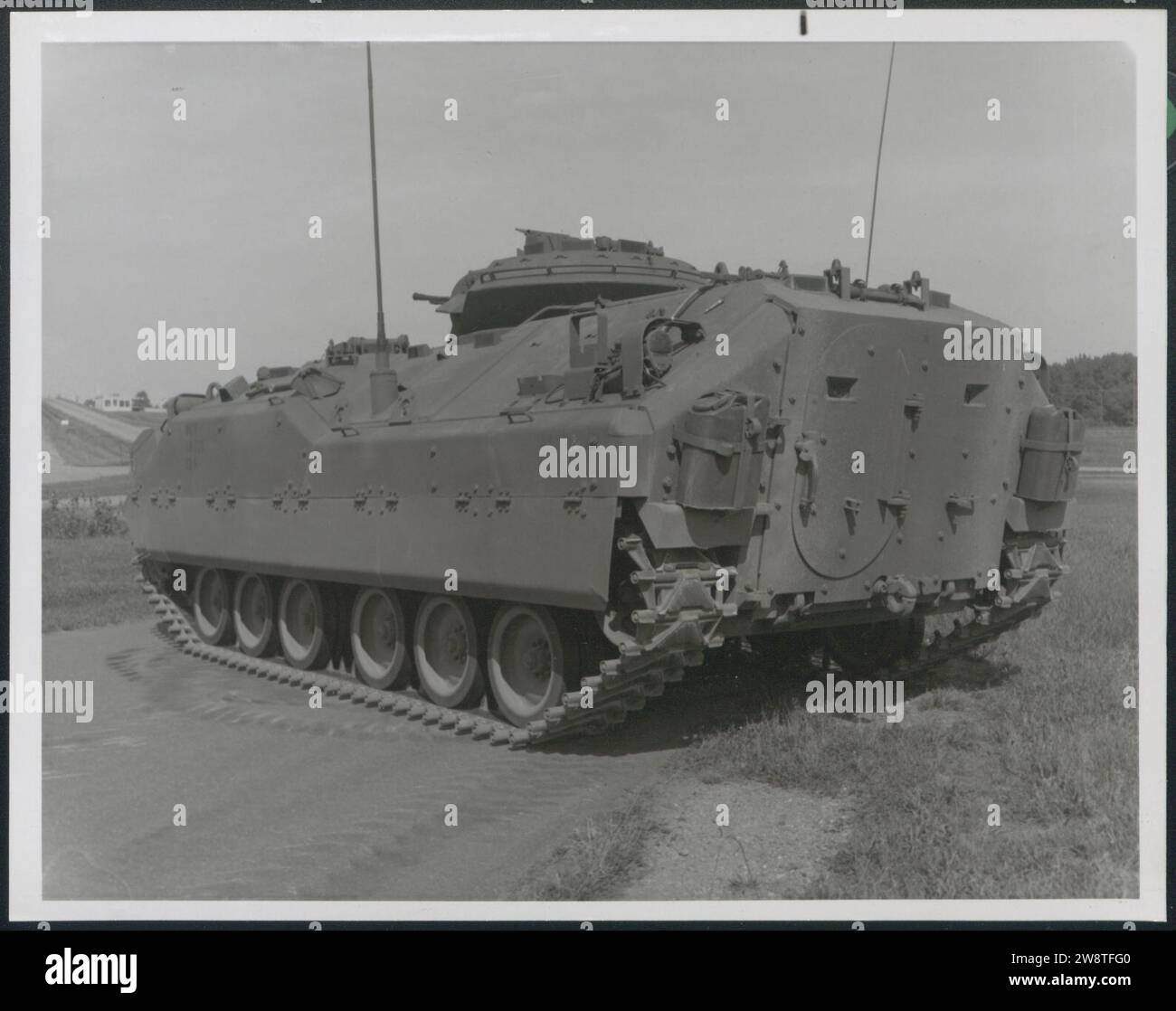 XM723 MICV Infantry Fighting Vehicle Rear View, 1975 Stock Photo - Alamy