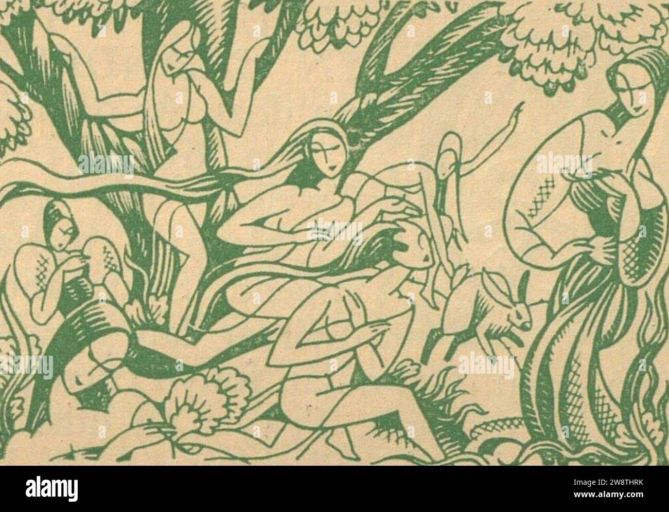 Y Tylwyth Teg illustration 12 Stock Photo - Alamy