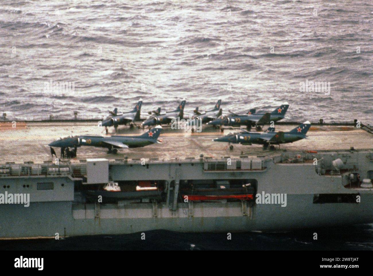 Yak-38 on the aircraft carrier KIEV Stock Photo - Alamy