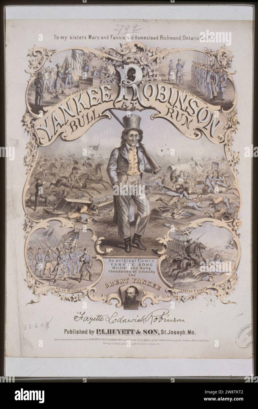 Yankee Robinson, Bull Run grand daddle - Chicago Lithographic Co Stock ...