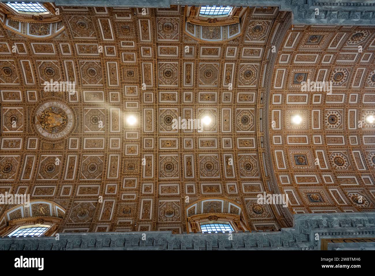 St peters basilica ceiling hi-res stock photography and images - Alamy
