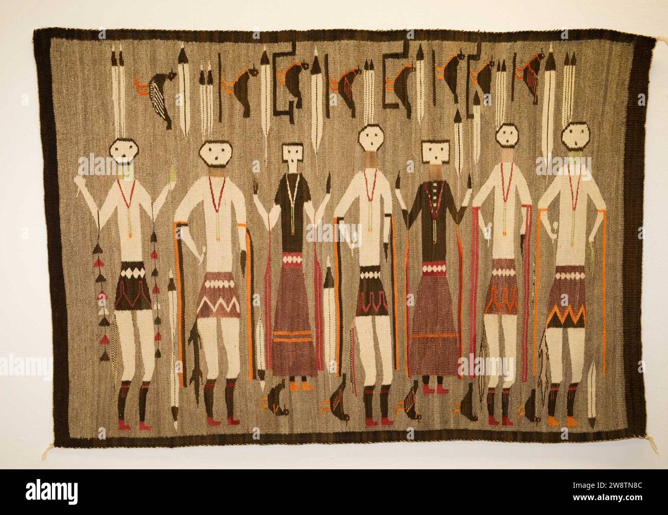 Yeibichai Lukachukai Navajo Rug - ca. 1920 Stock Photo - Alamy