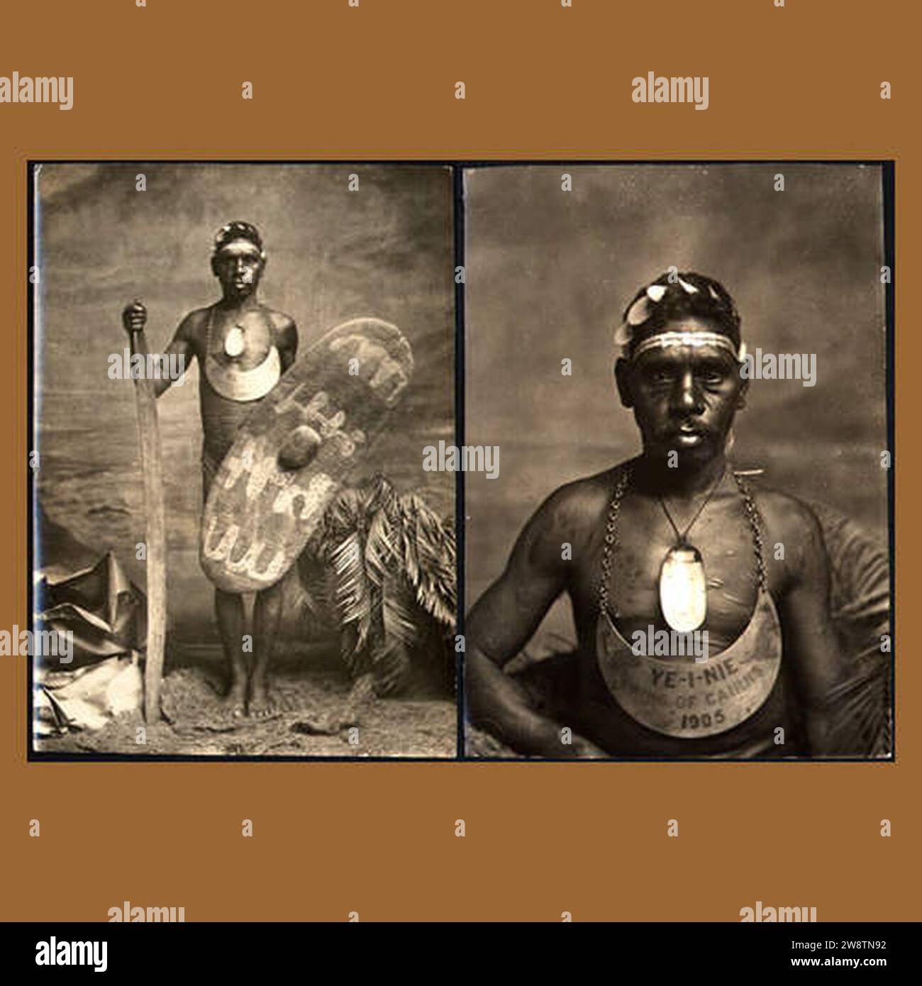 Ye-i-nie, King of Cairns 1905 Atkinson Stock Photo - Alamy