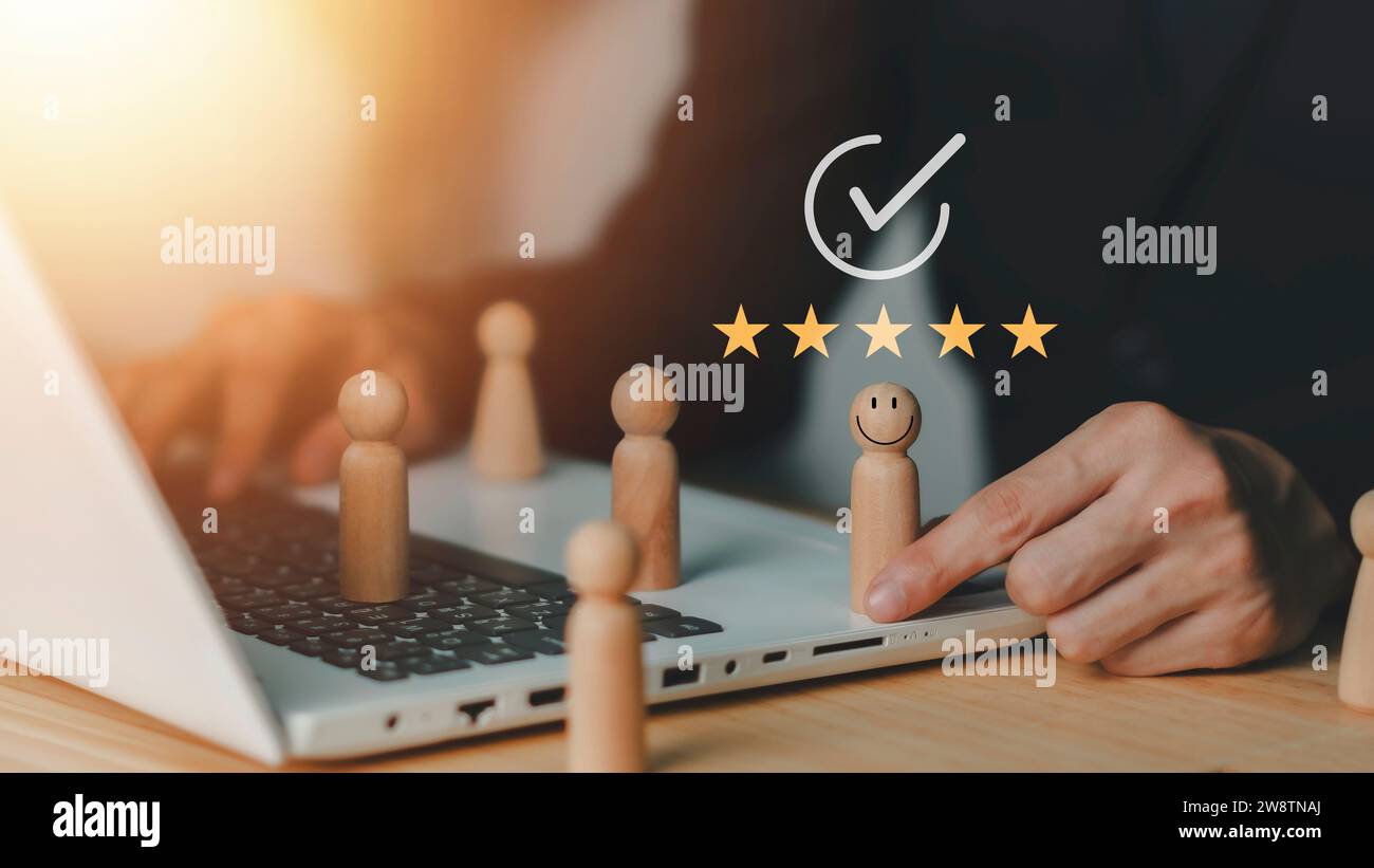 HR manager approved. Good employer. Human resources. hand choose takes ...