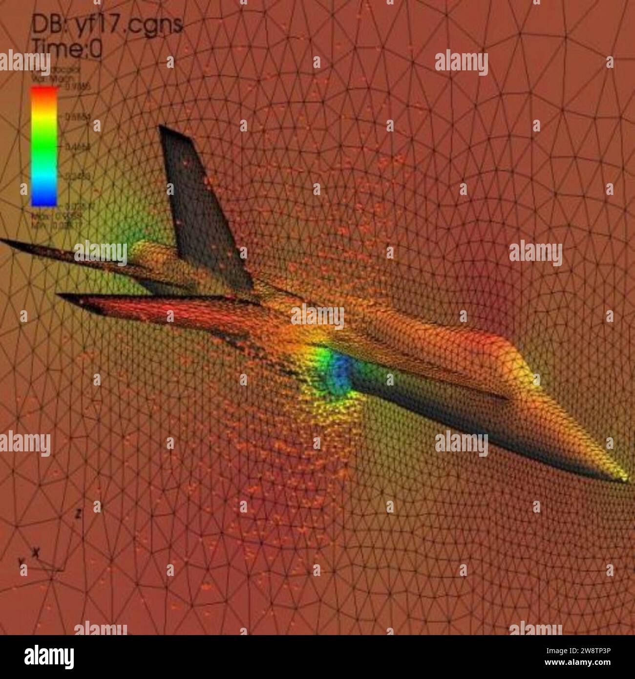 YF-17 aircraft Plot Stock Photo - Alamy