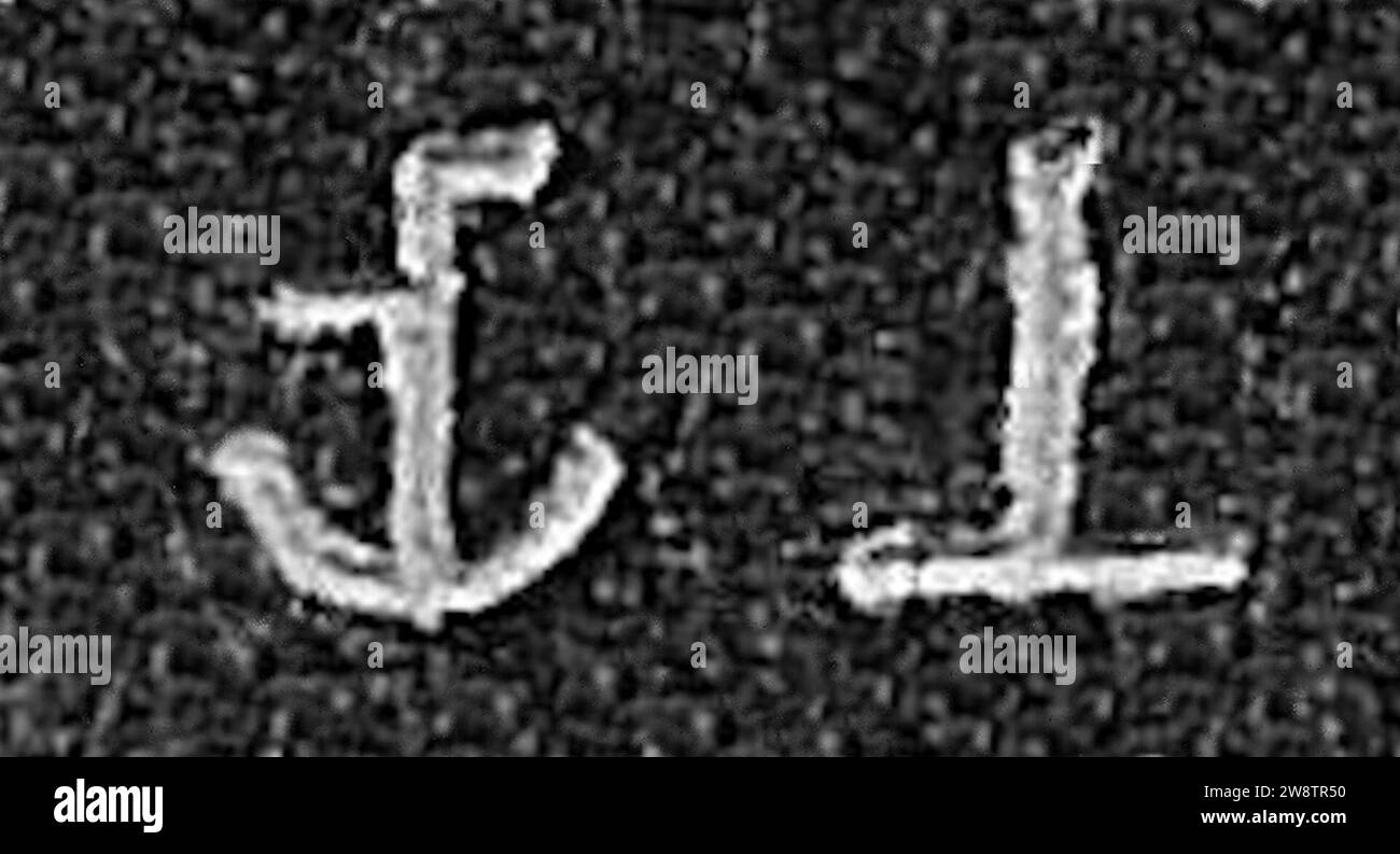Yona for Greek in the Girnar 2nd Major Rock Edict of Ashoka Stock Photo ...