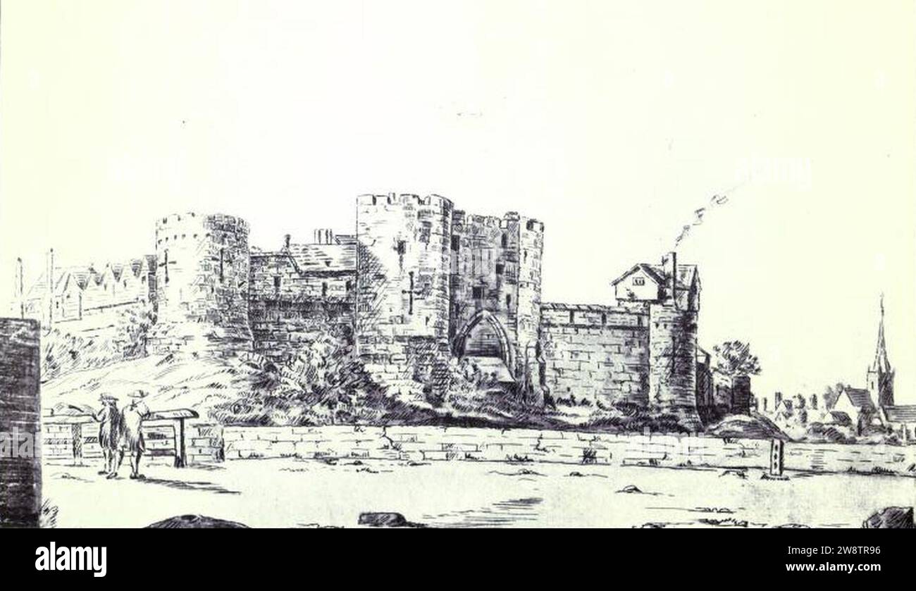 York Castle in 1699 Stock Photo - Alamy