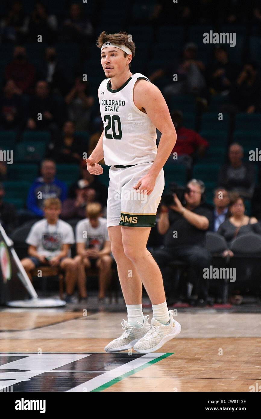 LAS VEGAS, NV - DECEMBER 02: Colorado State Rams guard Joe Palmer (20 ...
