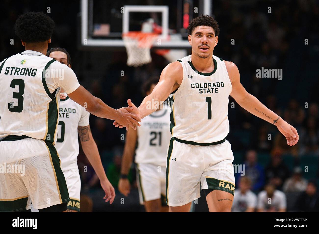 LAS VEGAS, NV - DECEMBER 02: Colorado State Rams forward Joel Scott (1 ...