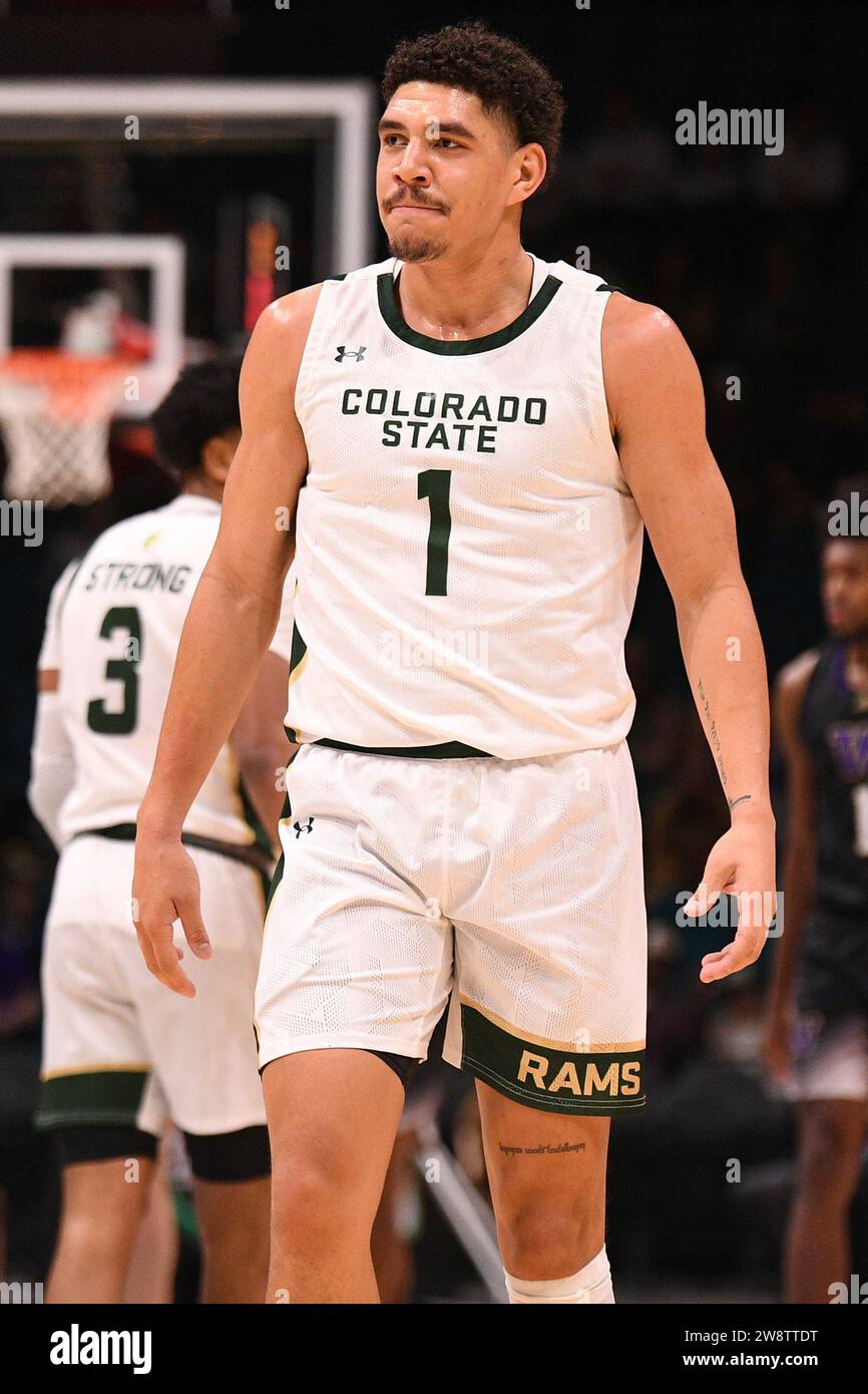 LAS VEGAS, NV - DECEMBER 02: Colorado State Rams forward Joel Scott (1 ...