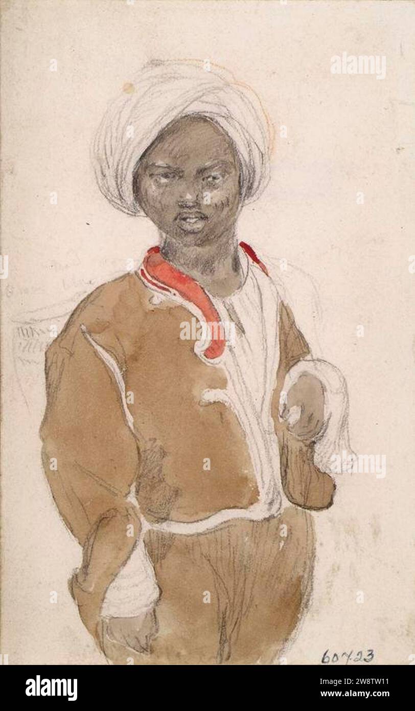 Young Arab - Sir William Allan Stock Photo - Alamy