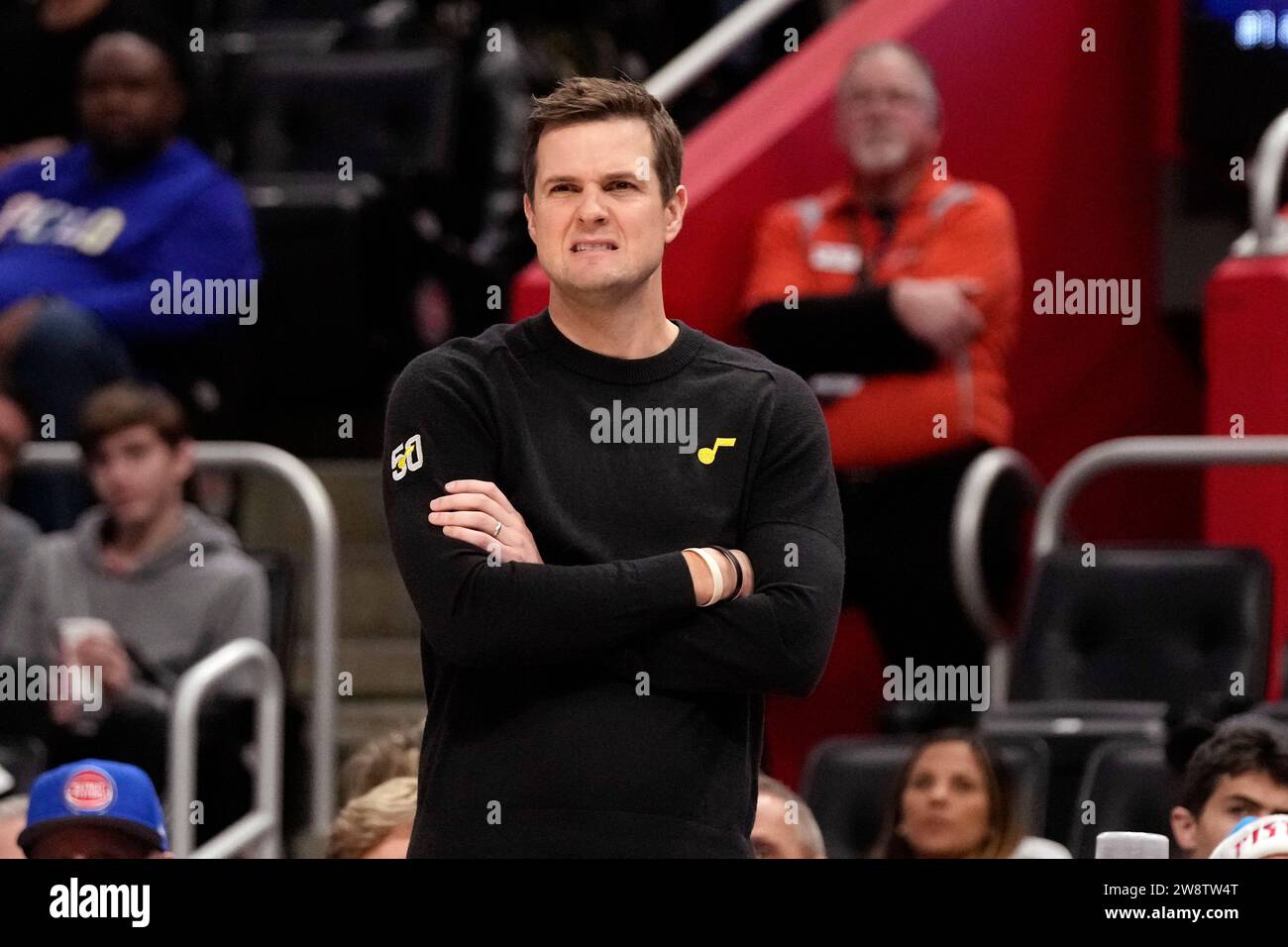 Utah Jazz head coach Will Hardy watches from the sideline during the ...