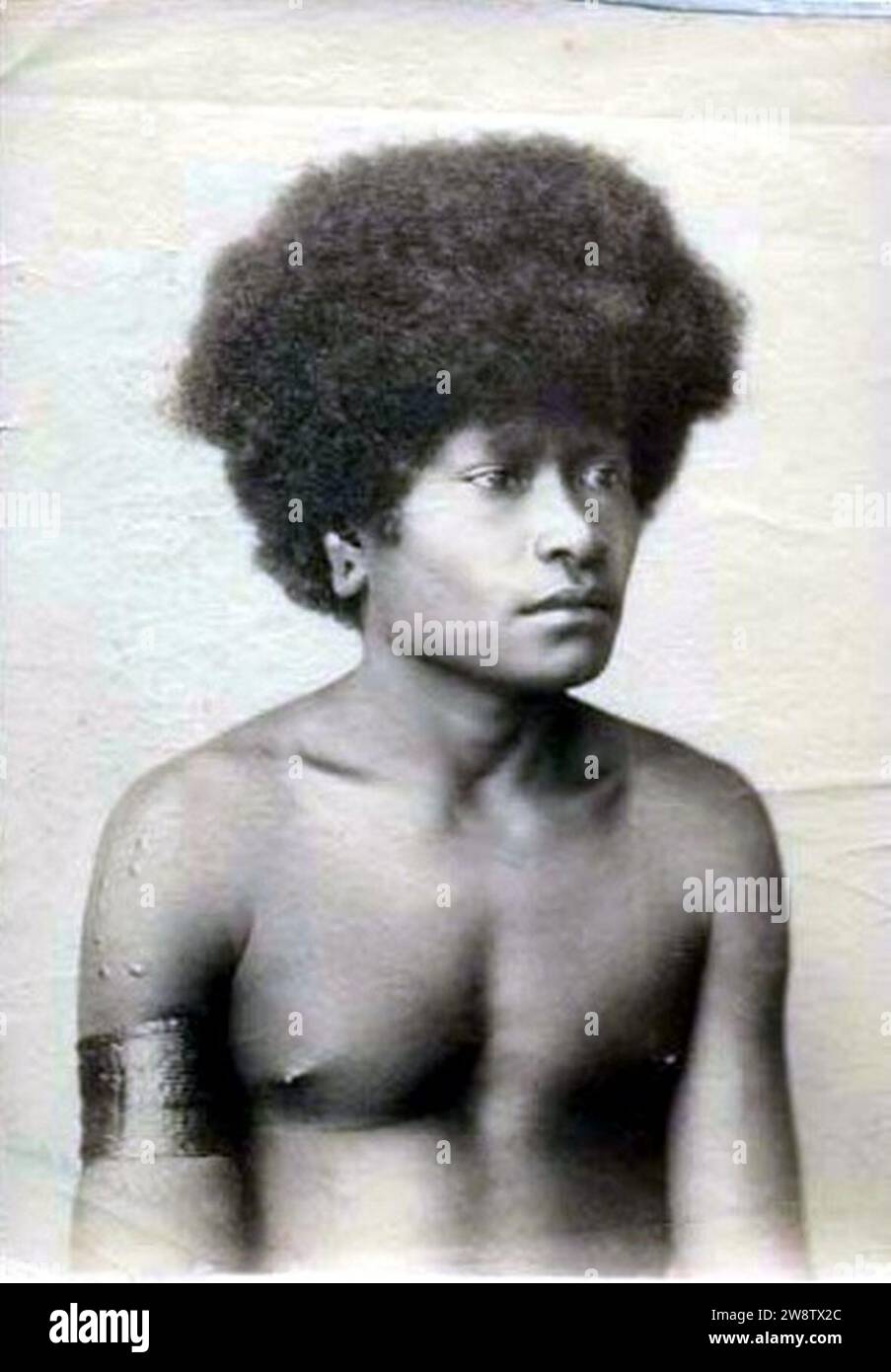 Young native man, Fly River, south coast New Guinea Stock Photo - Alamy