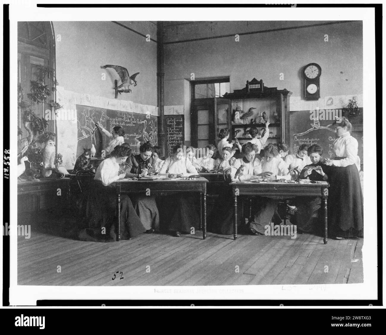 Young women in classroom Black and White Stock Photos & Images - Alamy