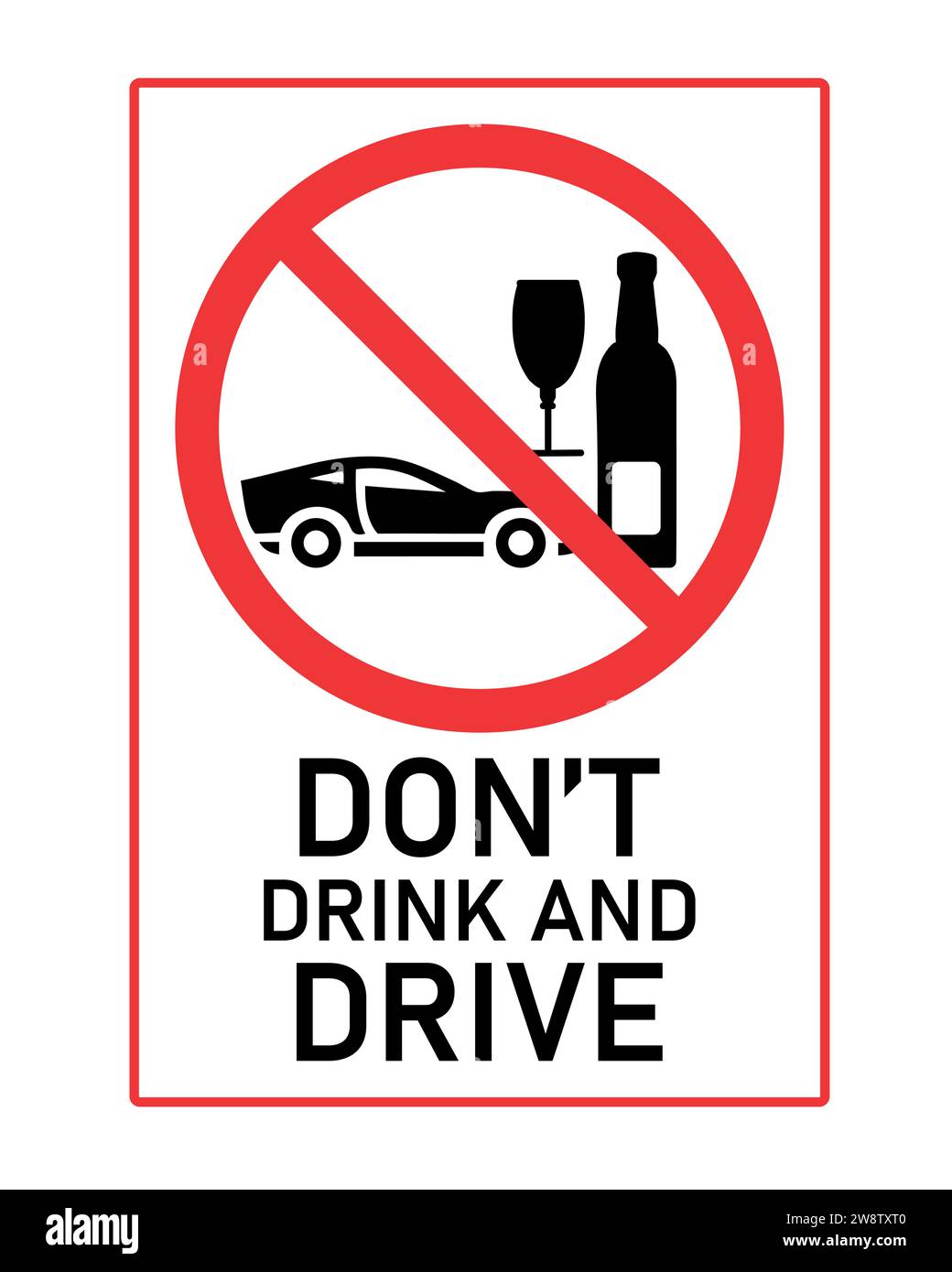 Alcohol warning sticker Stock Vector Images - Alamy