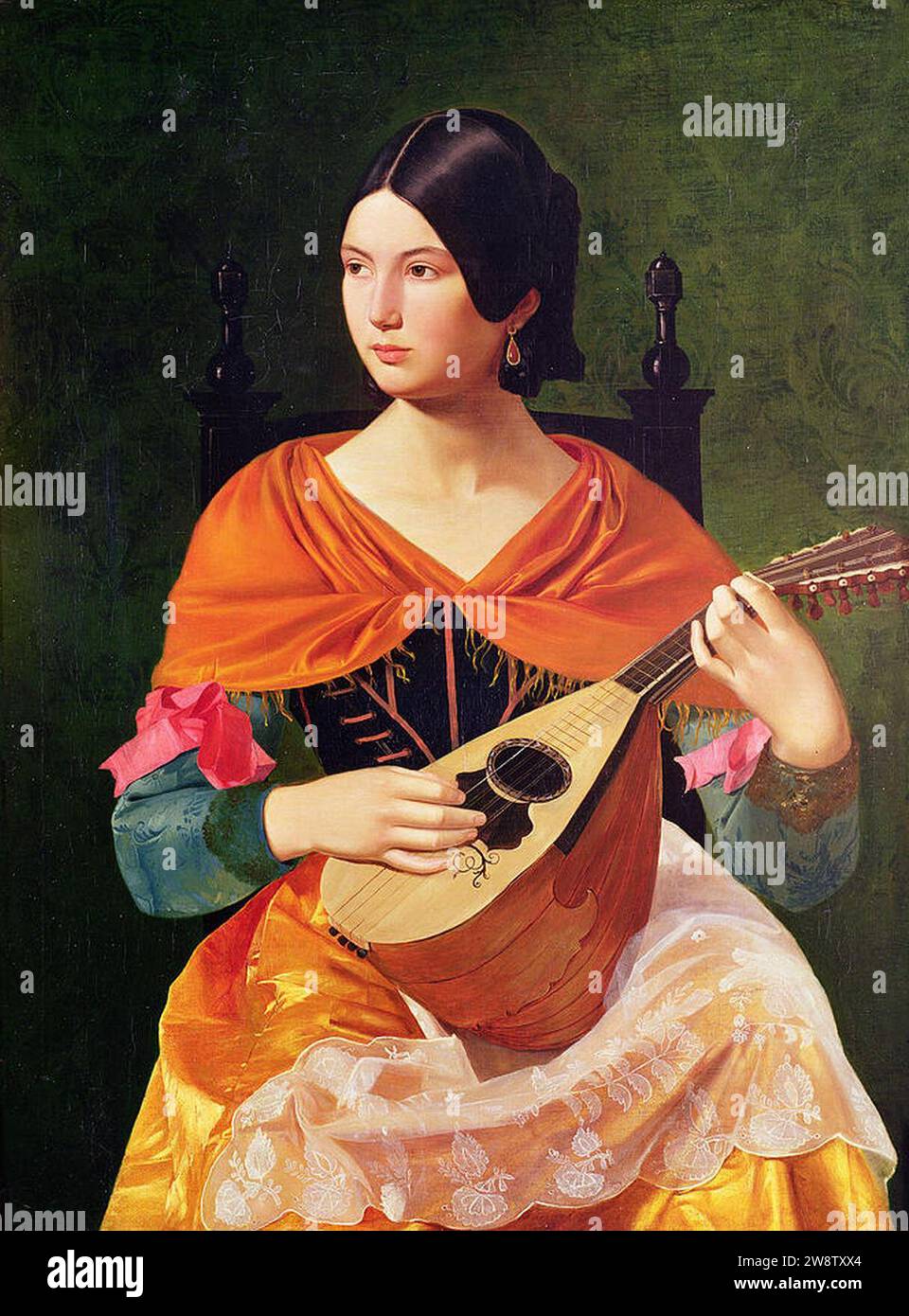Woman with a mandolin hi-res stock photography and images - Alamy