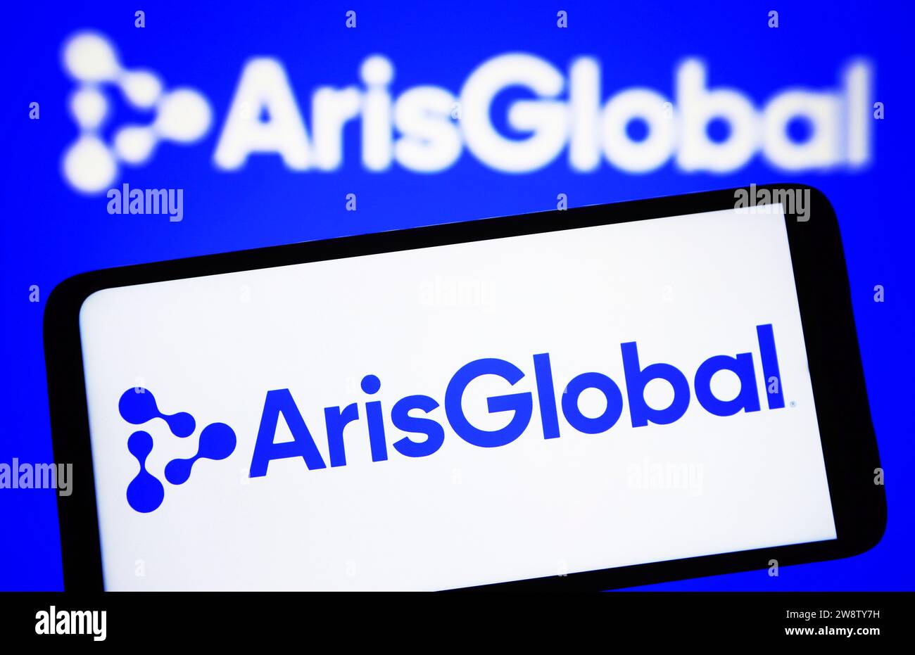 Kyiv, Ukraine. 21st Dec, 2023. In this photo illustration, ArisGlobal ...