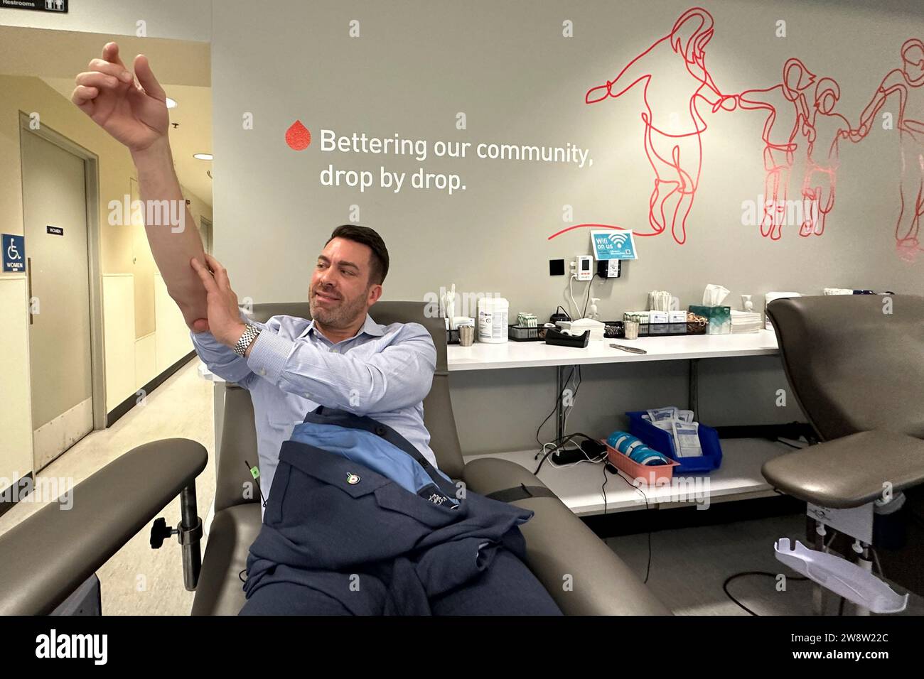 Aaron Posey, a Bloodworks Northwest executive, puts pressure where the ...