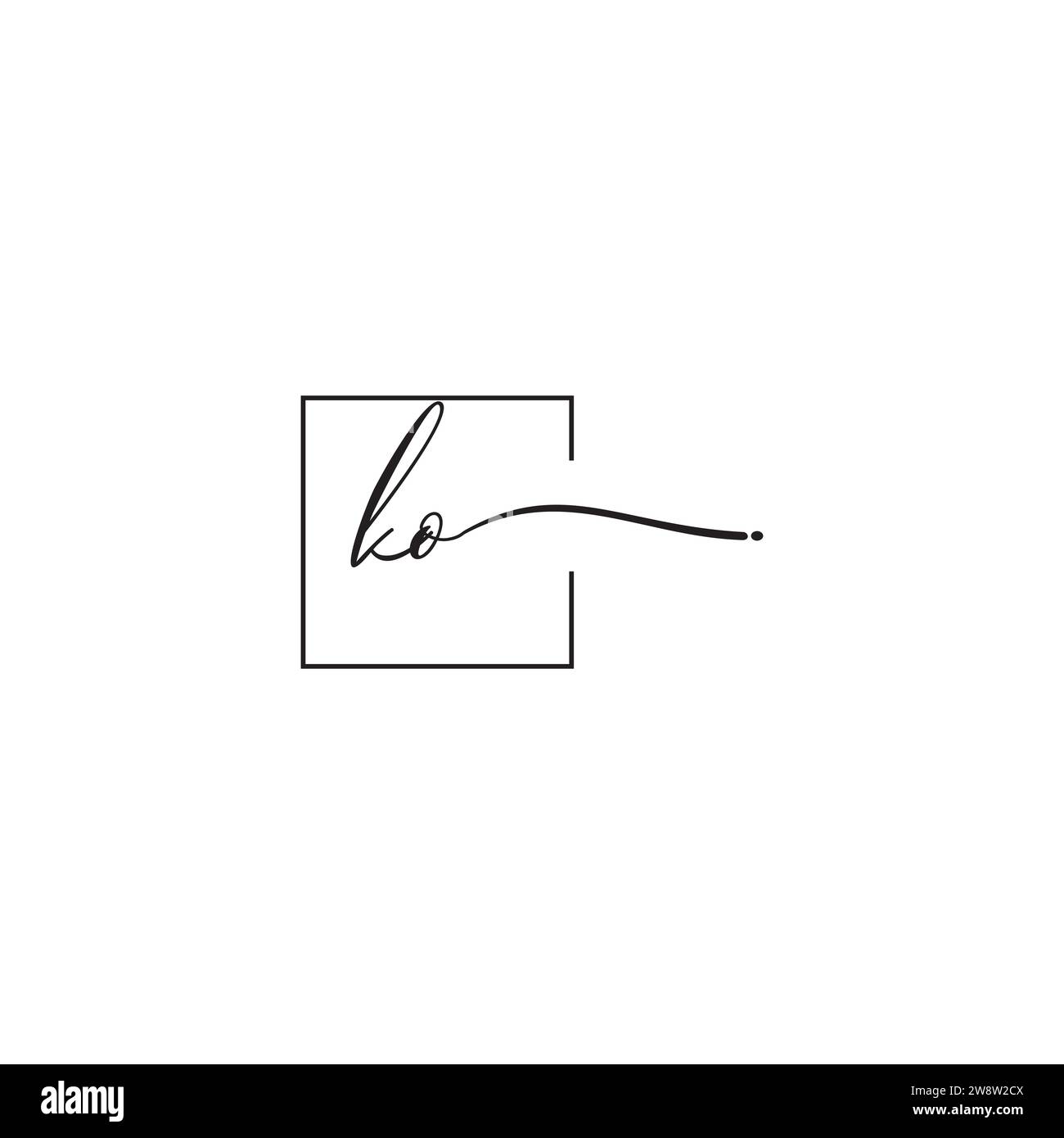 Letter ko logo hi-res stock photography and images - Alamy