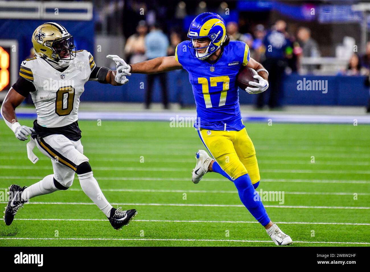 Inglewood, CA. 21st Dec, 2023. Los Angeles Rams wide receiver Puka ...