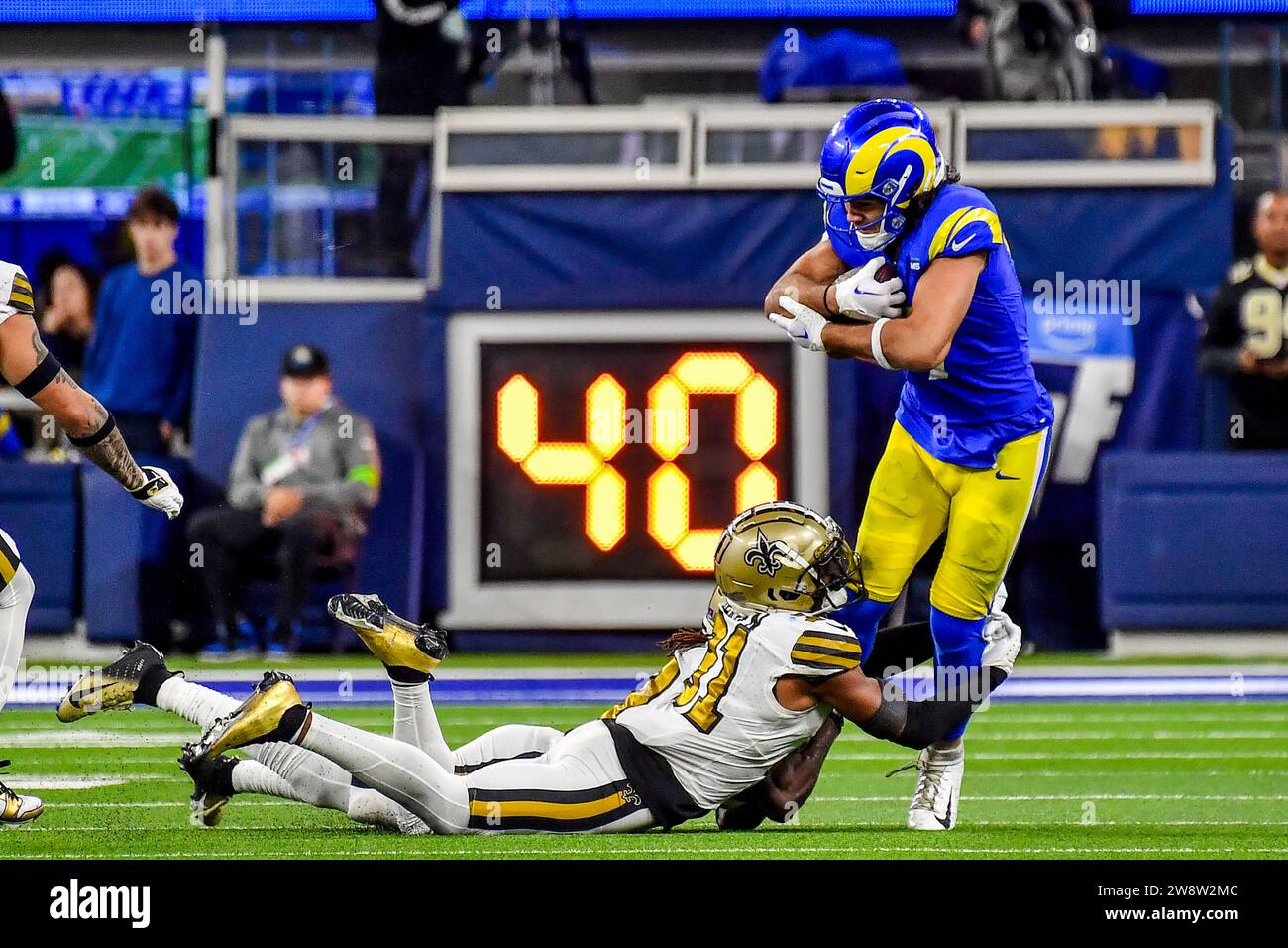 Inglewood, CA. 21st Dec, 2023. Los Angeles Rams wide receiver Puka ...