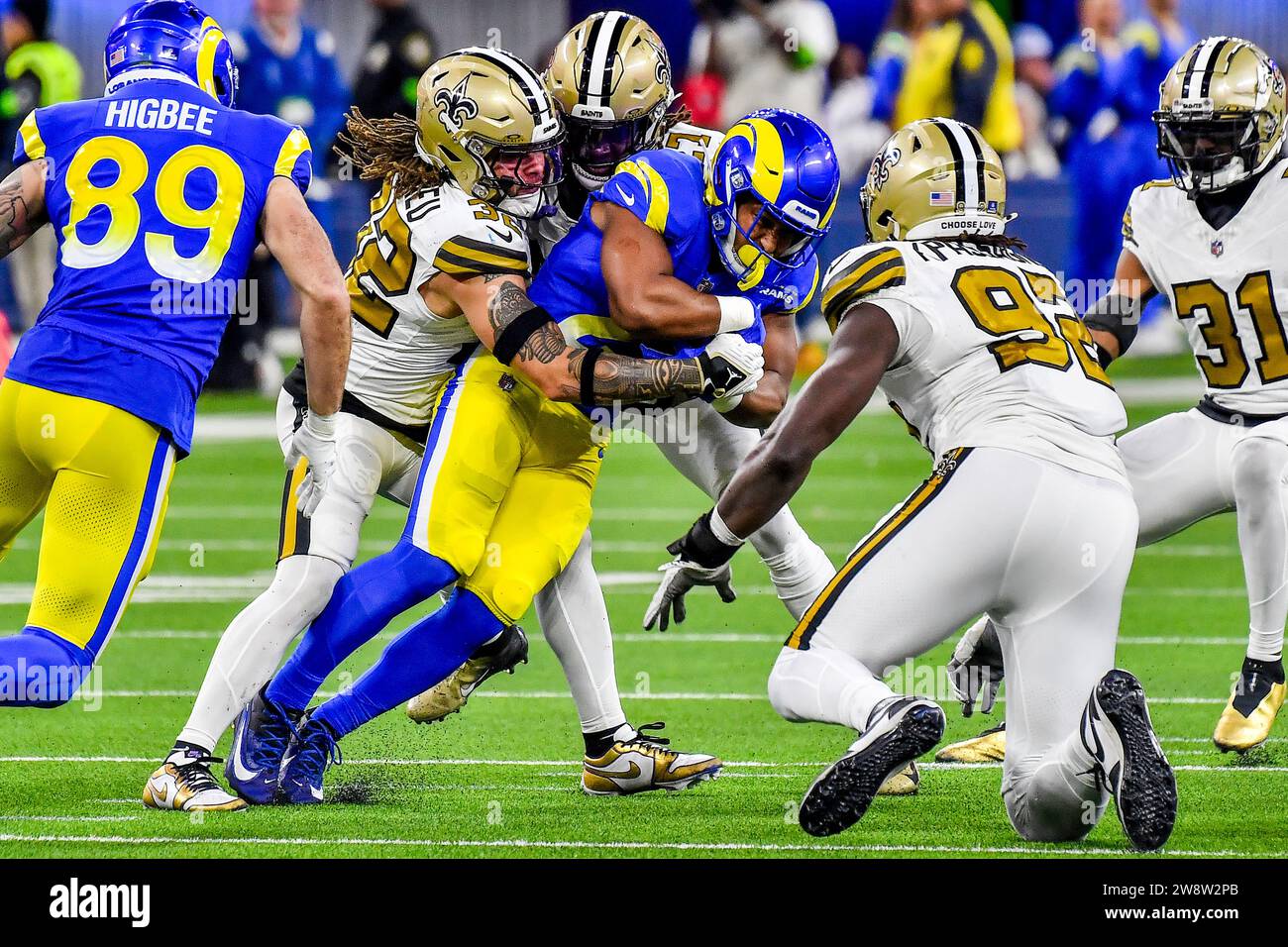 Inglewood, CA. 21st Dec, 2023. Los Angeles Rams running back Ronnie ...