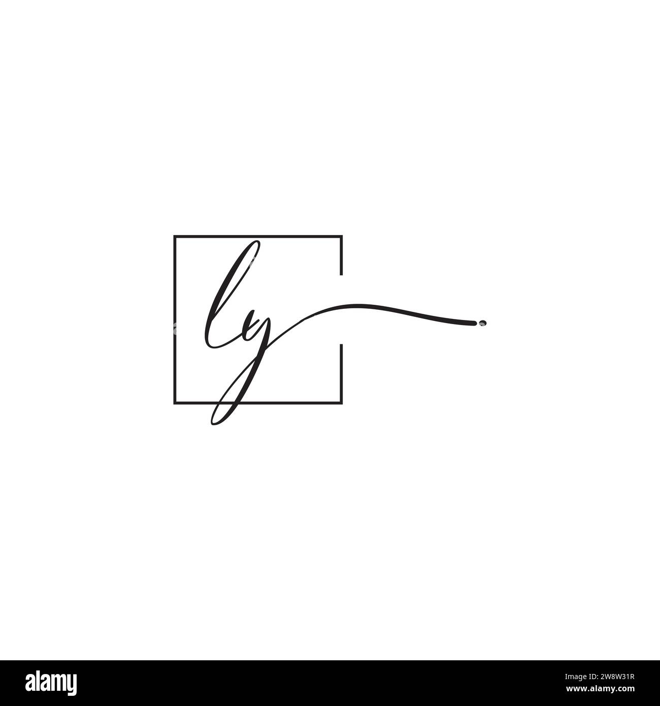 Ly logo design Black and White Stock Photos & Images - Alamy