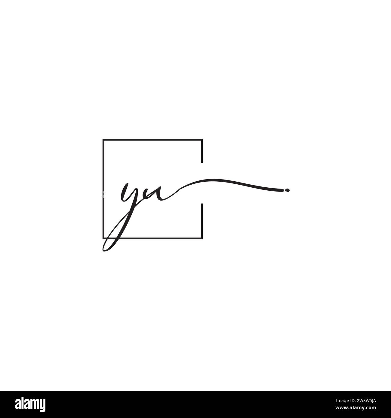 Letter yu logo hi-res stock photography and images - Alamy