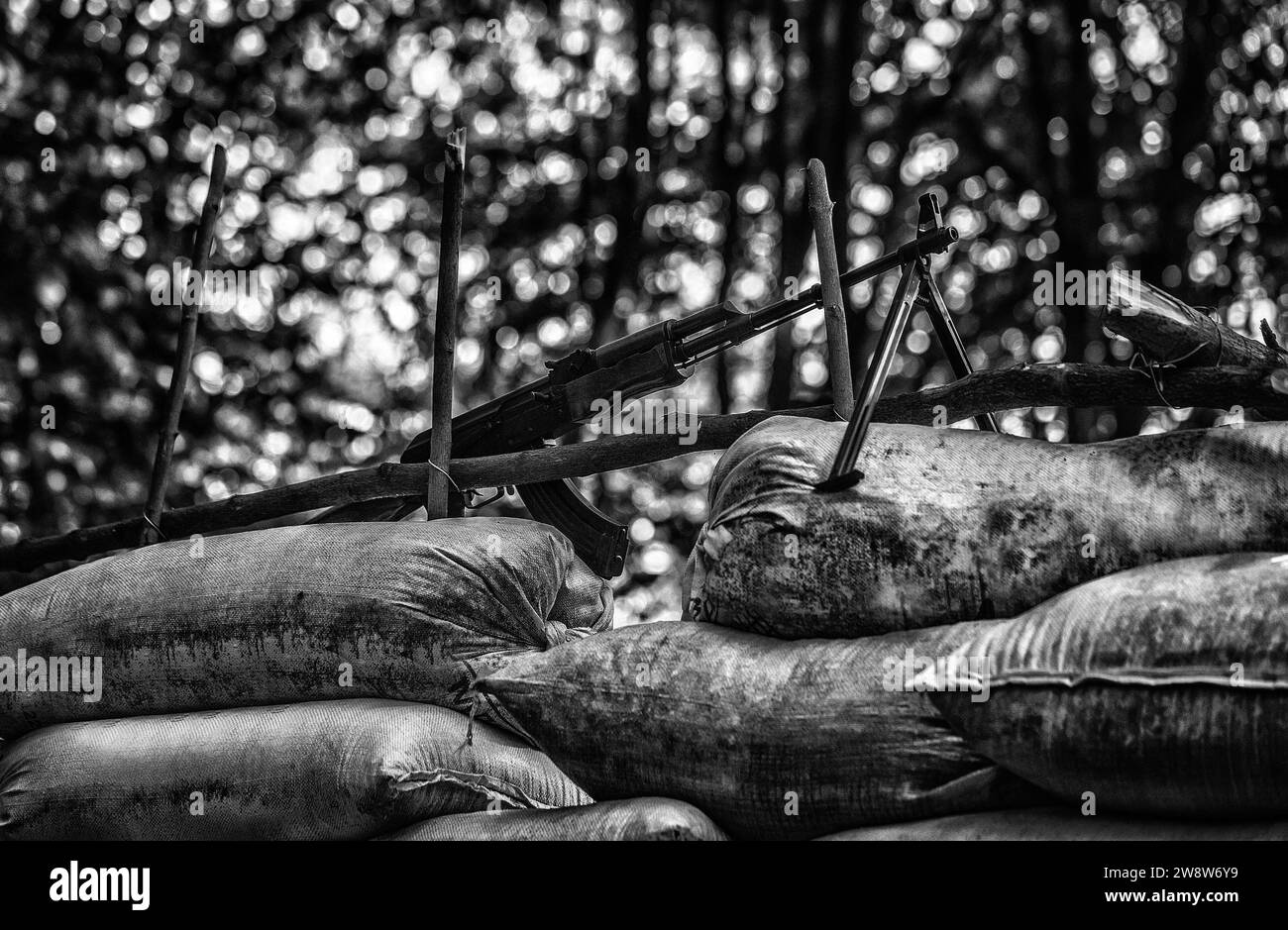 War gun, rifle and machine gun, assault rifle and machine gun ...