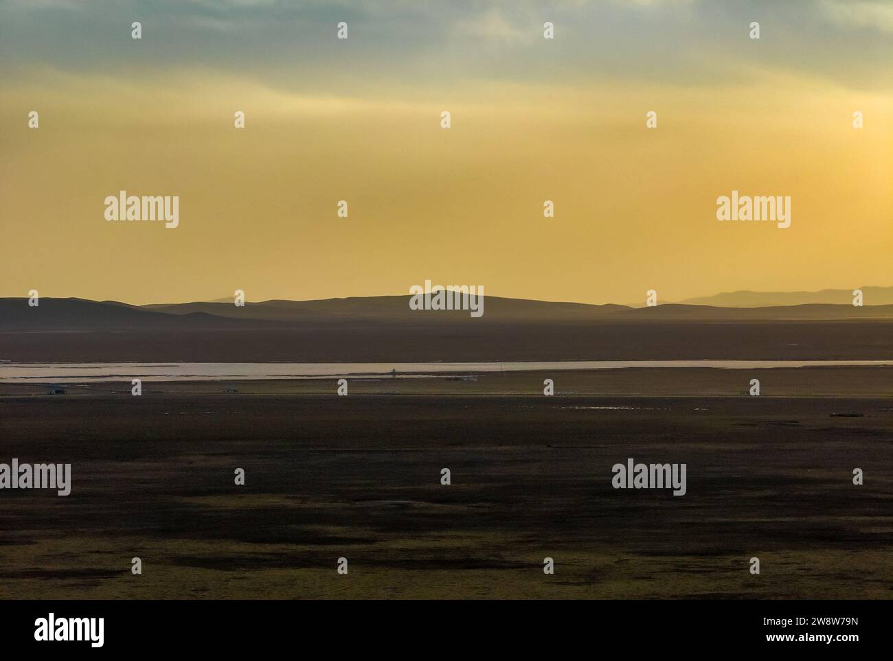 ABA, CHINA - DECEMBER 19, 2023 - Aerial photo shows the Ruoergairer ...